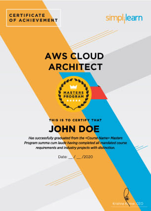 AWS Cloud Architect Certification Training Course Online - Simplilearn